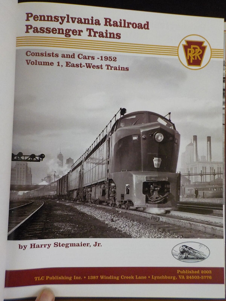 Pennsylvania Railroad Passenger Trains Consists and Cars 1952 Vol 1 Ea – RailroadTreasures