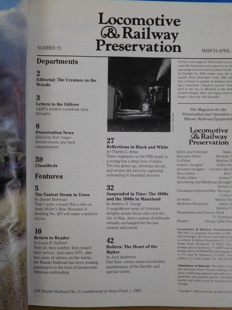 Locomotive & Railway Preservation Bound Volume 1989-1990 Locomotive Pr – RailroadTreasures