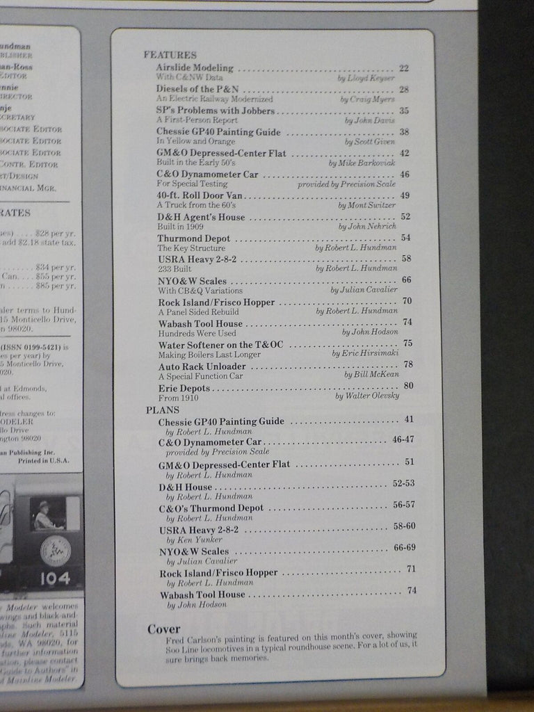 Mainline Modeler 1987 April NYO&W scales Rock Island / Frisco hopper W – RailroadTreasures