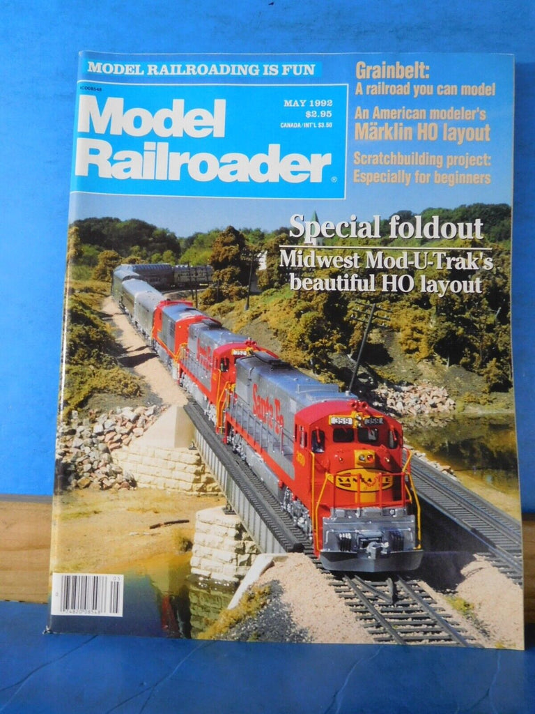 Model Railroader Magazine 1992 May Scratchbuilding project Marklin HO – RailroadTreasures