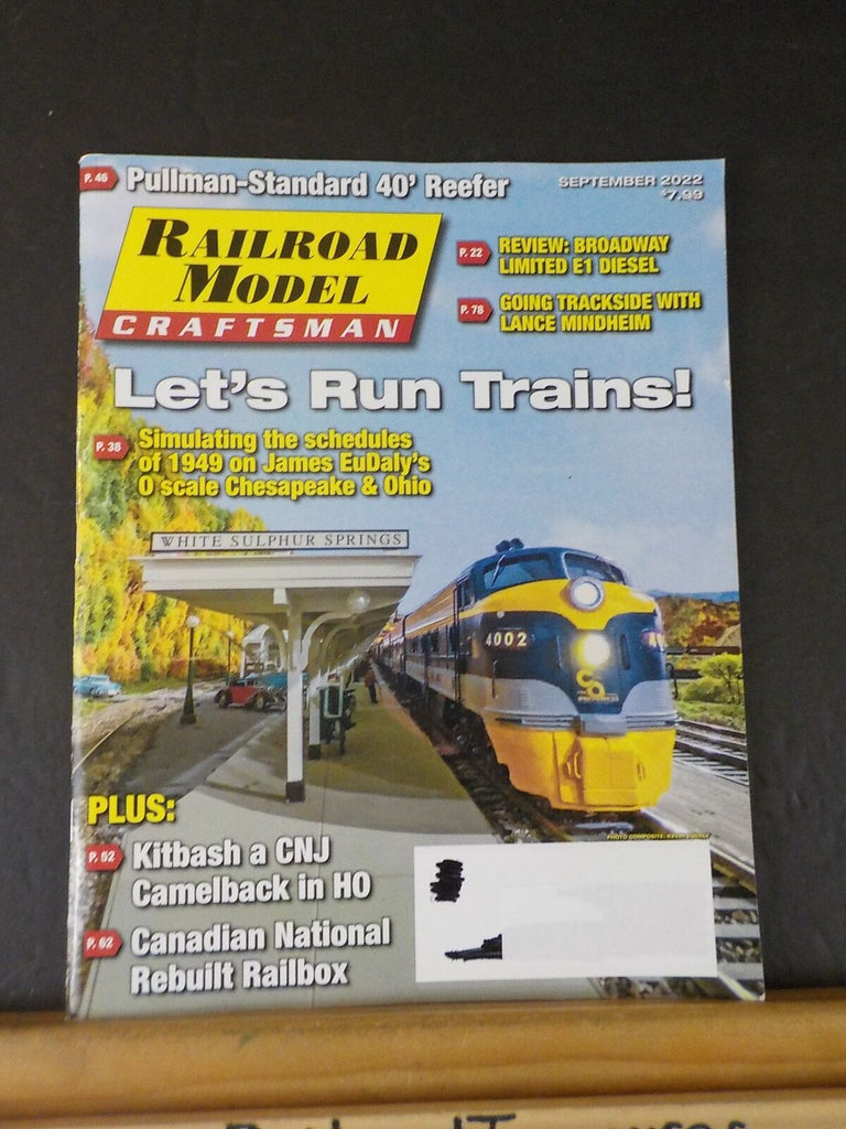 Railroad Model Craftsman Magazine 2022 September RMC Let's run trains – RailroadTreasures