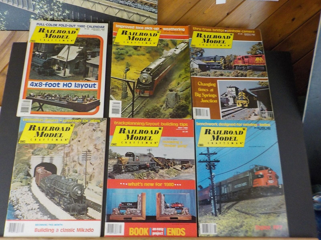 Railroad Model Craftsman Magazine Complete Year 1980 12 issues RMC – RailroadTreasures