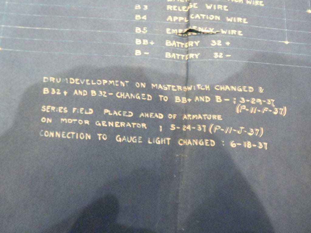 Blueprint PRR Multiple Unit Equipment Brake System Connection diagram ...