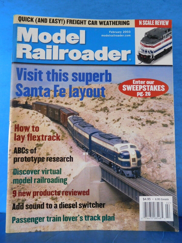 Model Railroader Magazine 2003 February Quick & Easy freight car weath ...