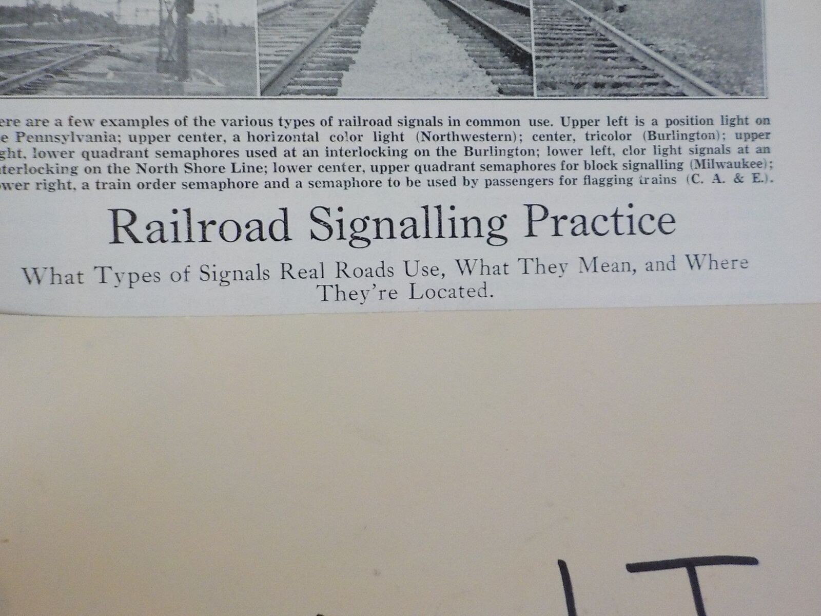 Model Railroader Magazine 1934 September Signaling Practice ...