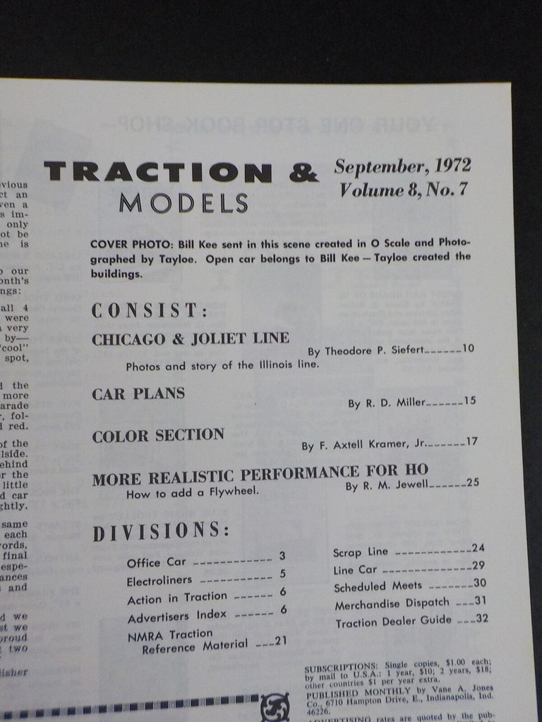 Traction & Models 1972 September Joliet How to add a flywheel Car Plan ...