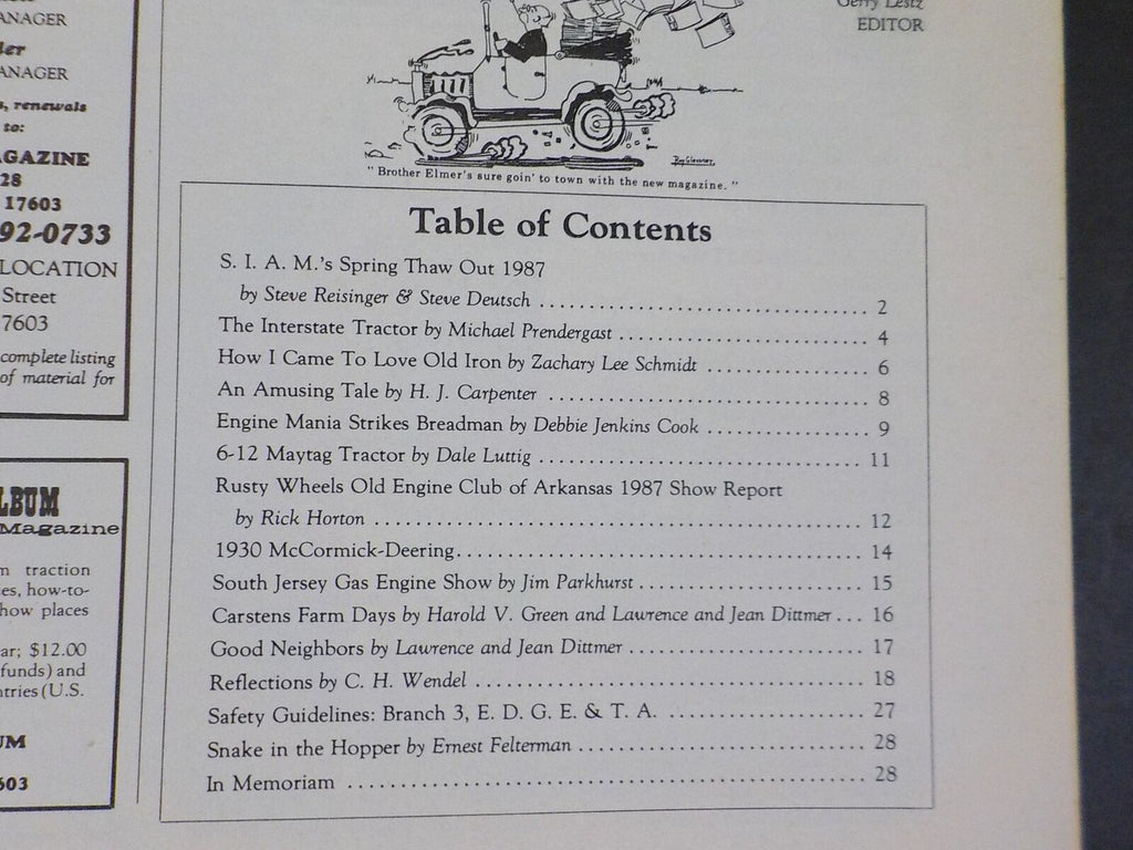 Gas Engine Magazine 1988 January The Interstate Tractor 6-12 Maytag Tr ...