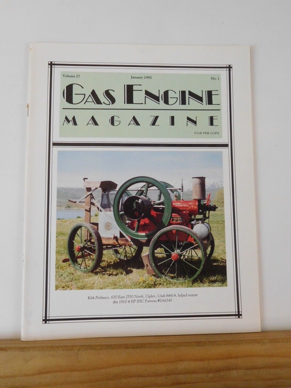 Gas Engine Magazine 1992 January Domestic engine colors Desert engines ...