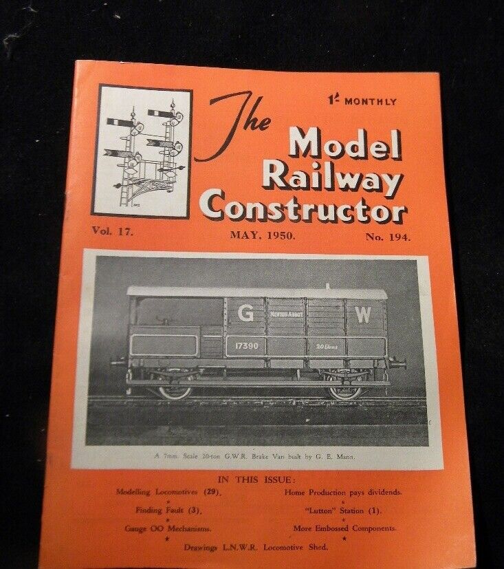 Model Railway Constructor 1950 May #194 Modeling locomotives Lutton St ...