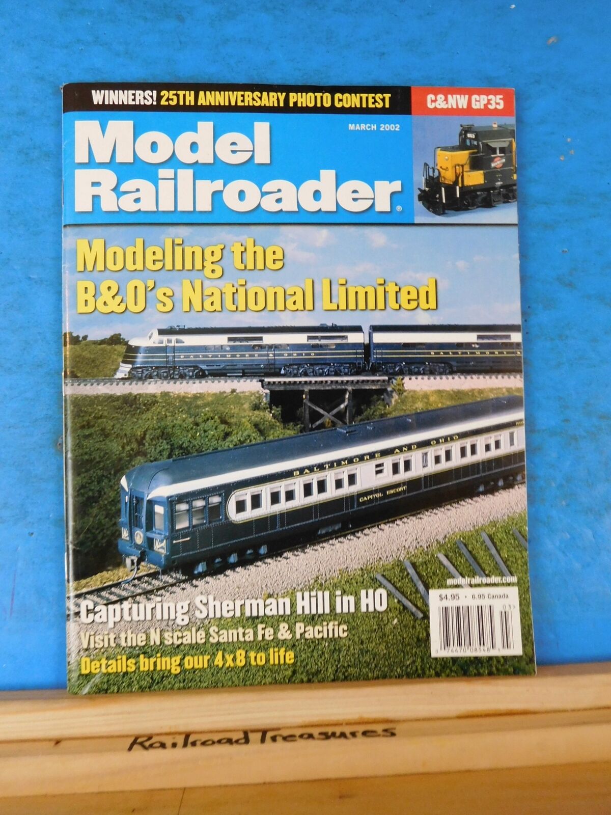 Model Railroader Magazine 2002 March B&O National Limited Capturing Sh – RailroadTreasures