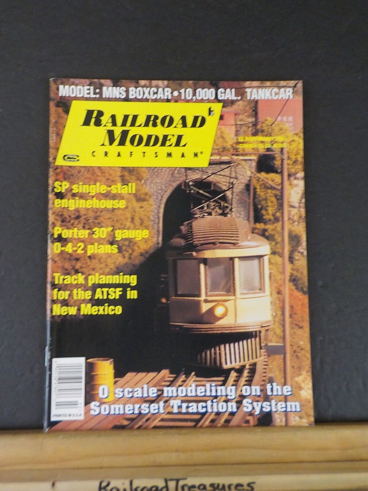 Railroad Model Craftsman Magazine 2001 February MNS Boxcar 10000 gal t ...