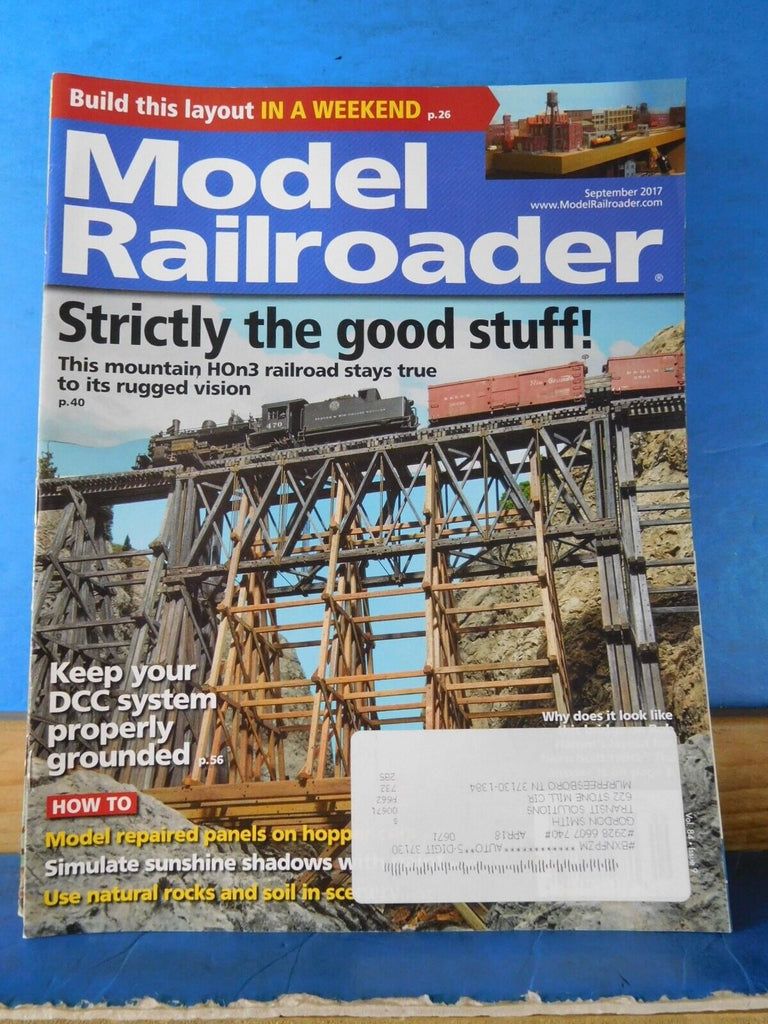 Model Railroader Magazine 2017 September Strictly the good stuff DCC p ...