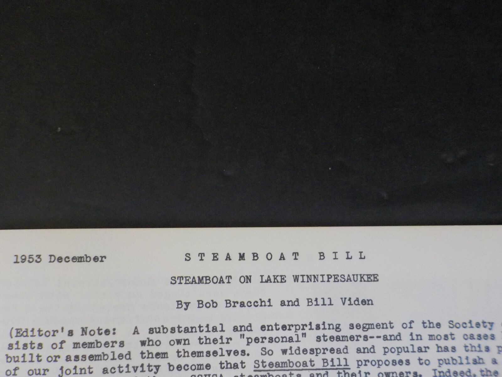 Steamboat Bill #48 December 1953 Journal of the Steamship Historical S ...