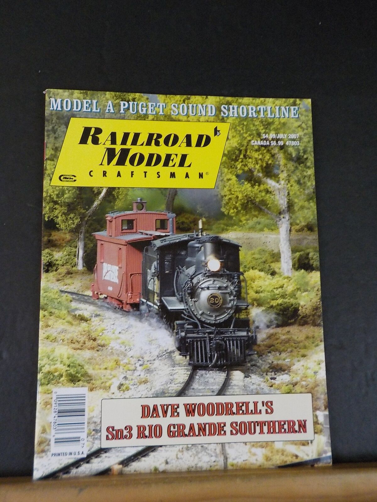 Railroad Model Craftsman Magazine 2007 July Model Puget Sound shortlin ...