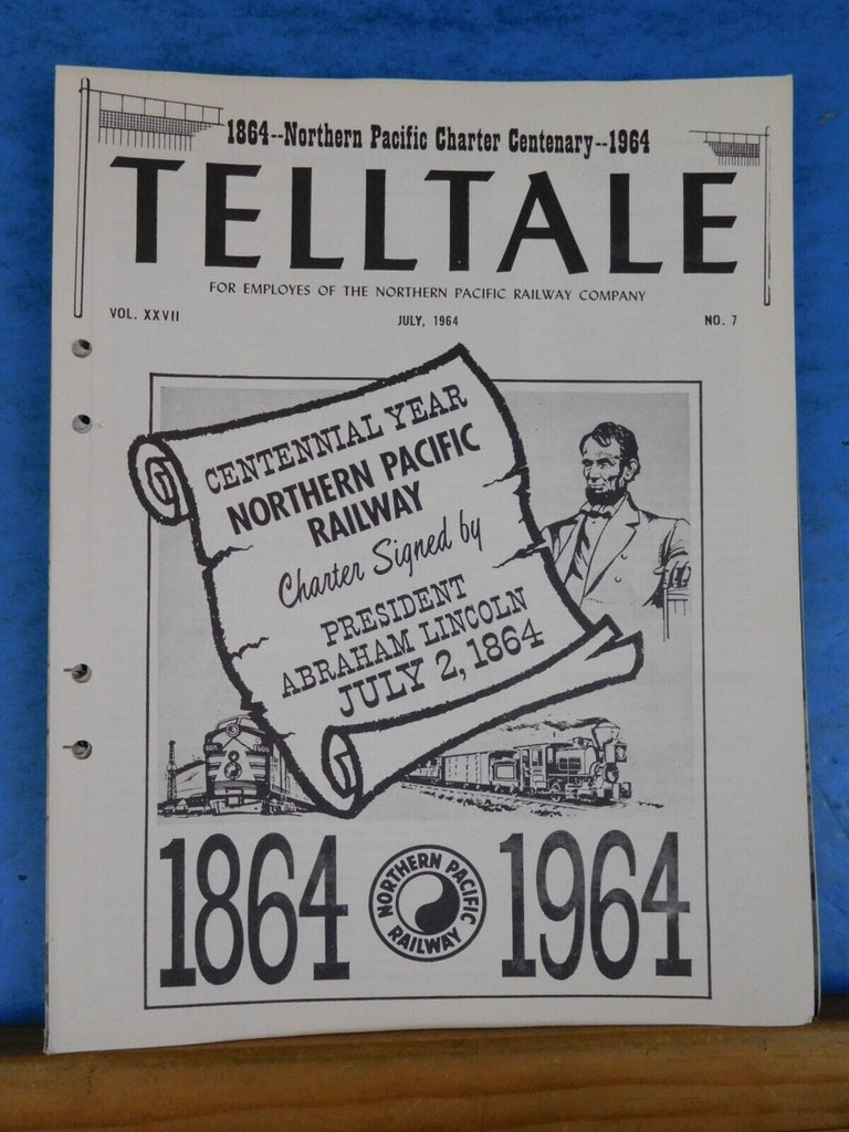 Tell Tale 1964 July No.7 Northern Pacific Ry Safety & Fire Dept Employ ...