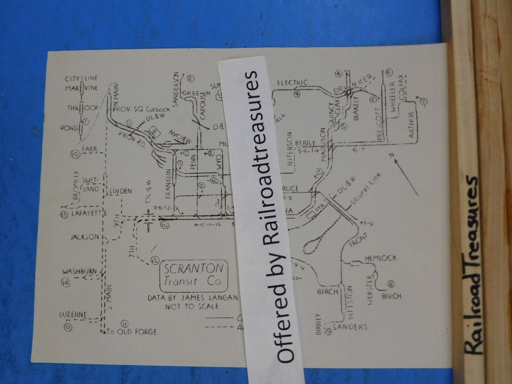 Map Scranton Transit Co. – RailroadTreasures
