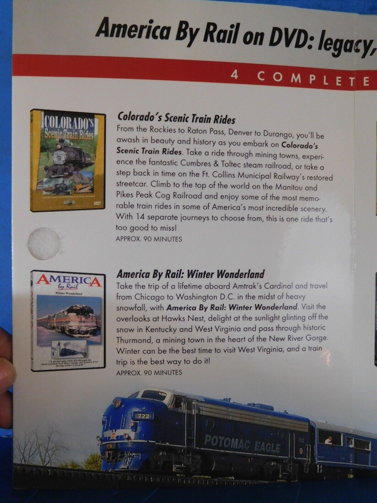DVD America By Rail 4-DVD Maximum Collector's set – RailroadTreasures