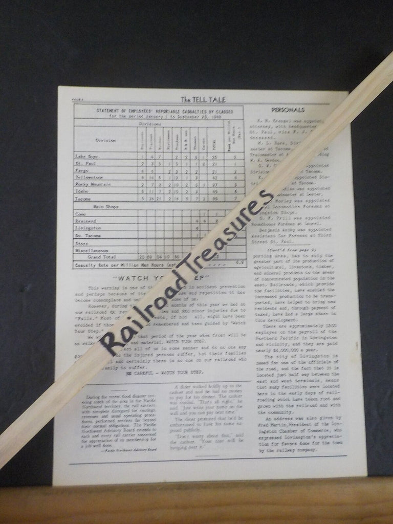 Tell Tale 1948 October Northern Pacific Employee Magazine ...