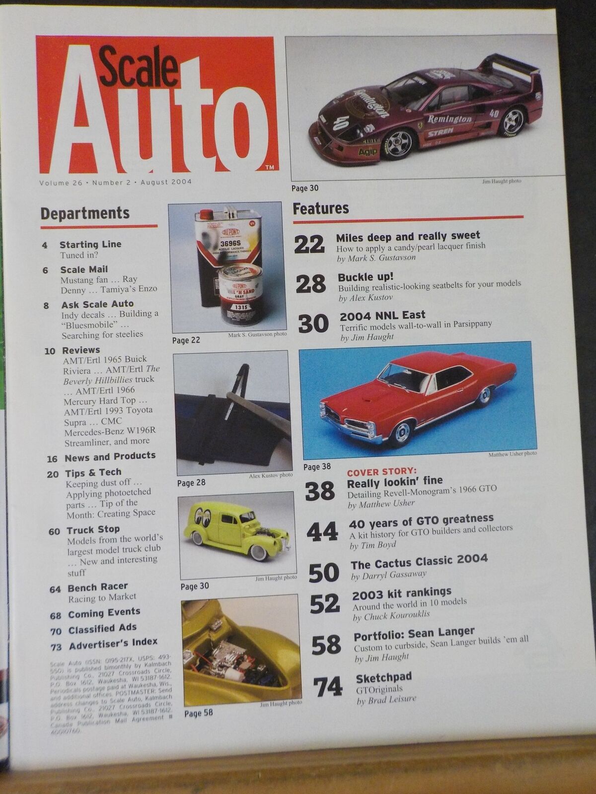 Scale Auto Magazine 2004 August Detail a Classic little GTO ...
