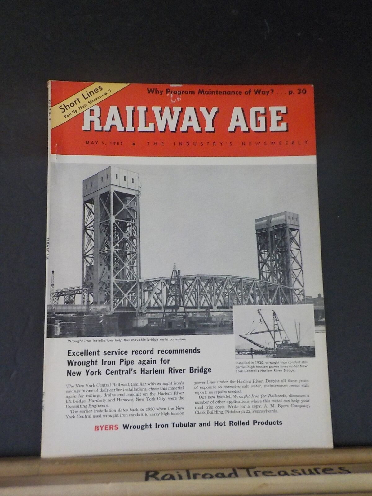 Railway Age 1957 May 6 Weekly Short Lines Why program Maintenance of W ...