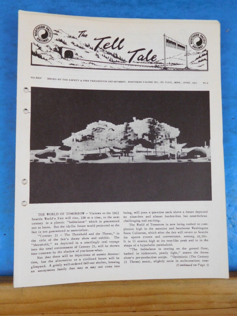 Tell Tale 1962 April Northern Pacific Employee Magazine Telltale ...