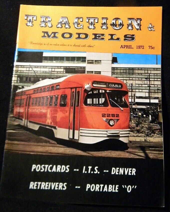 Traction & Models 1972 April Postcards ITS Denver Retreivers Portable ...