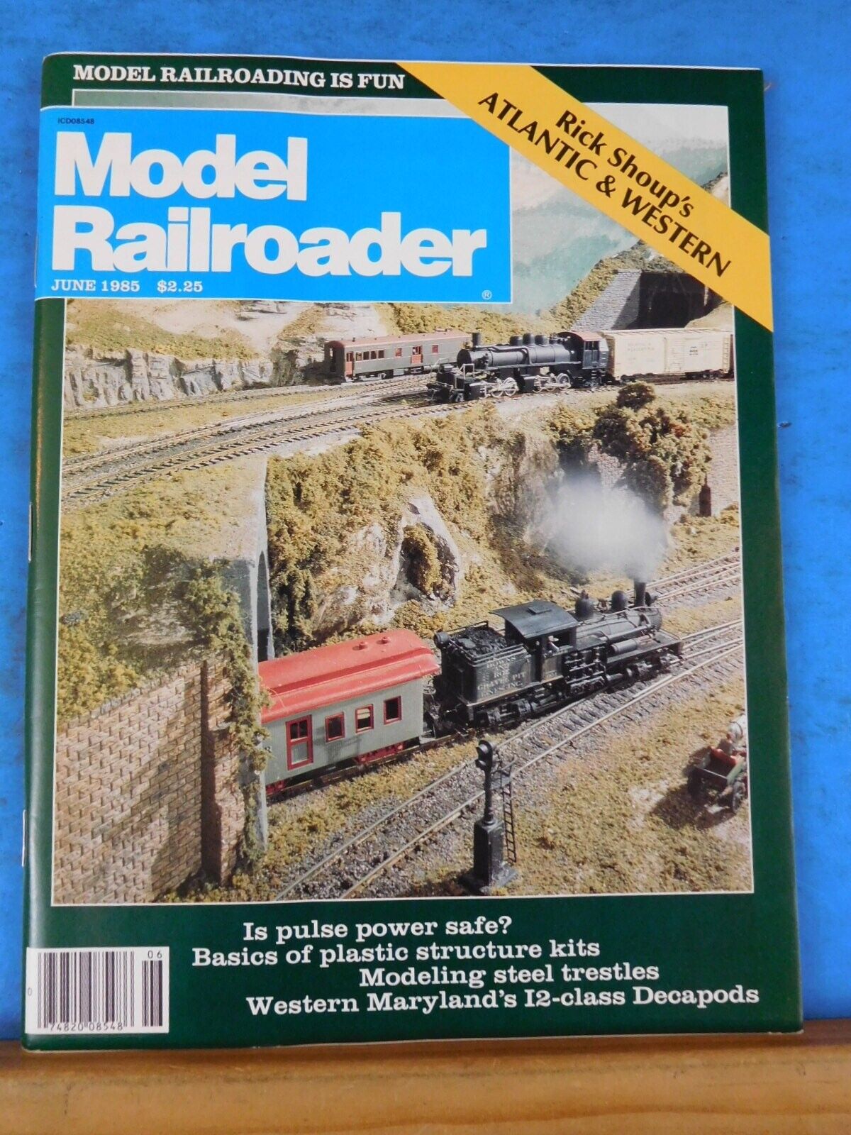 Model Railroader Magazine 1985 June Atlantic & Western Basics of plast ...
