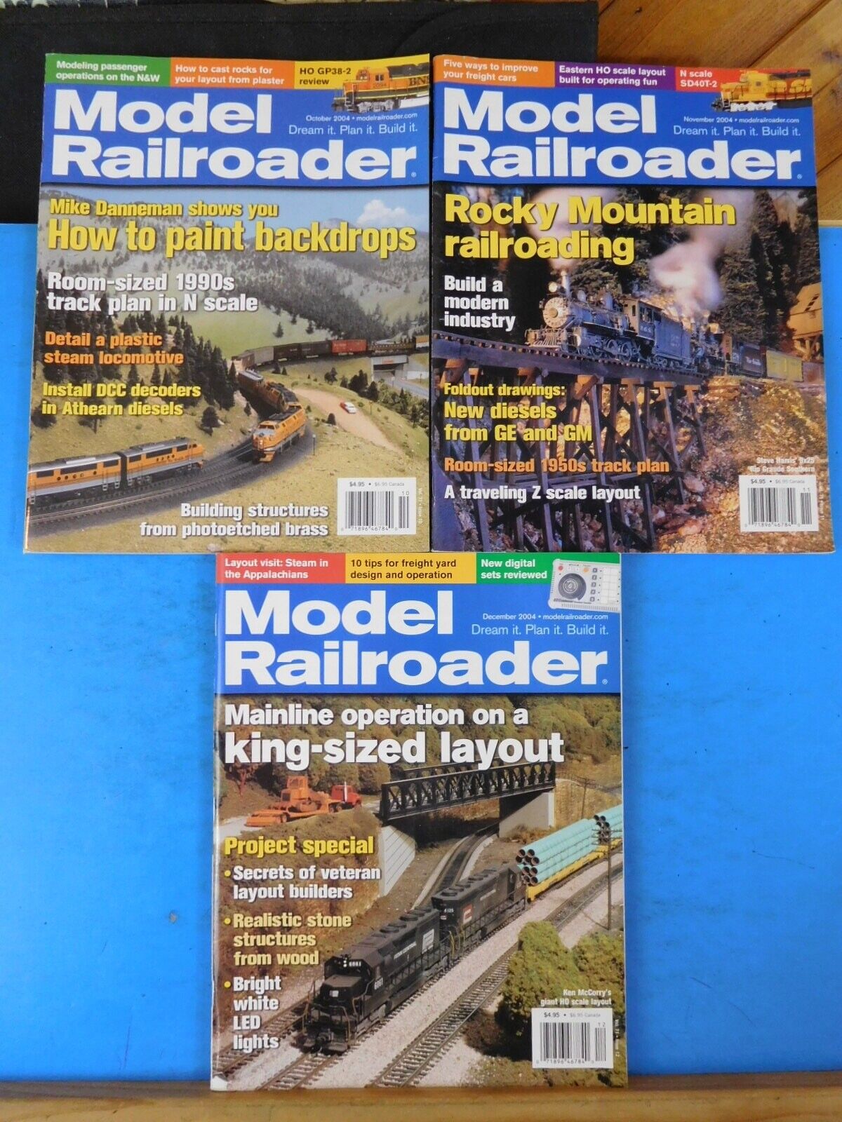 Model Railroader Magazine Complete Year 2004 12 issues – RailroadTreasures