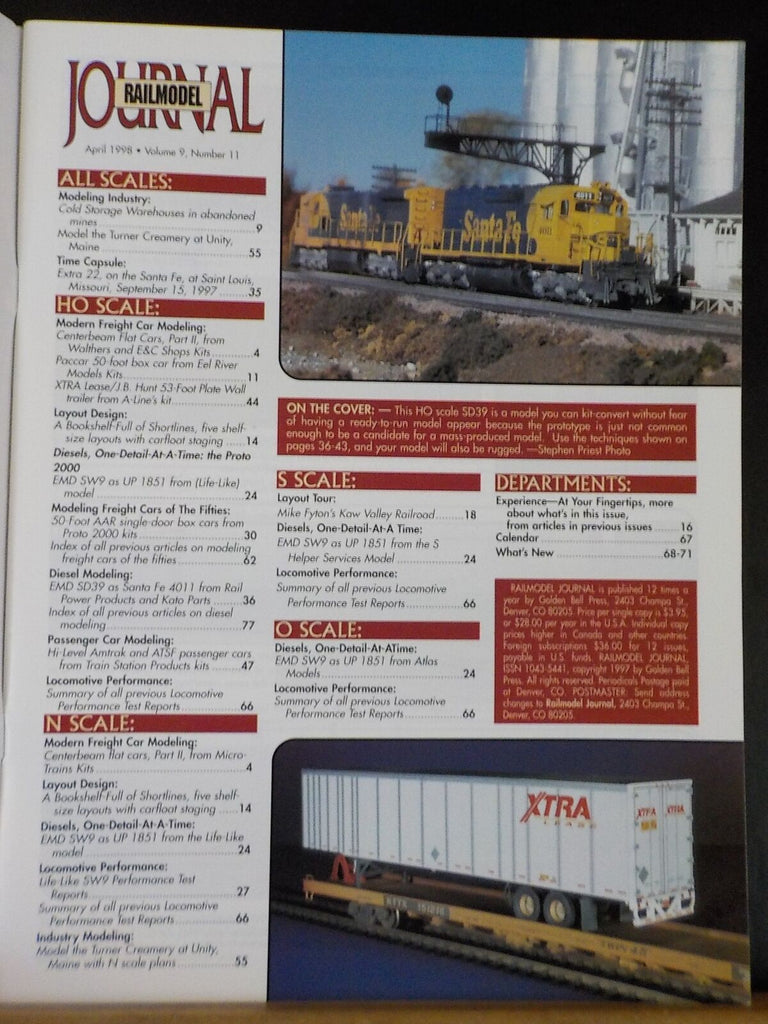 Railmodel Journal 1998 April RMJ REffer Operations Convert a beer car ...