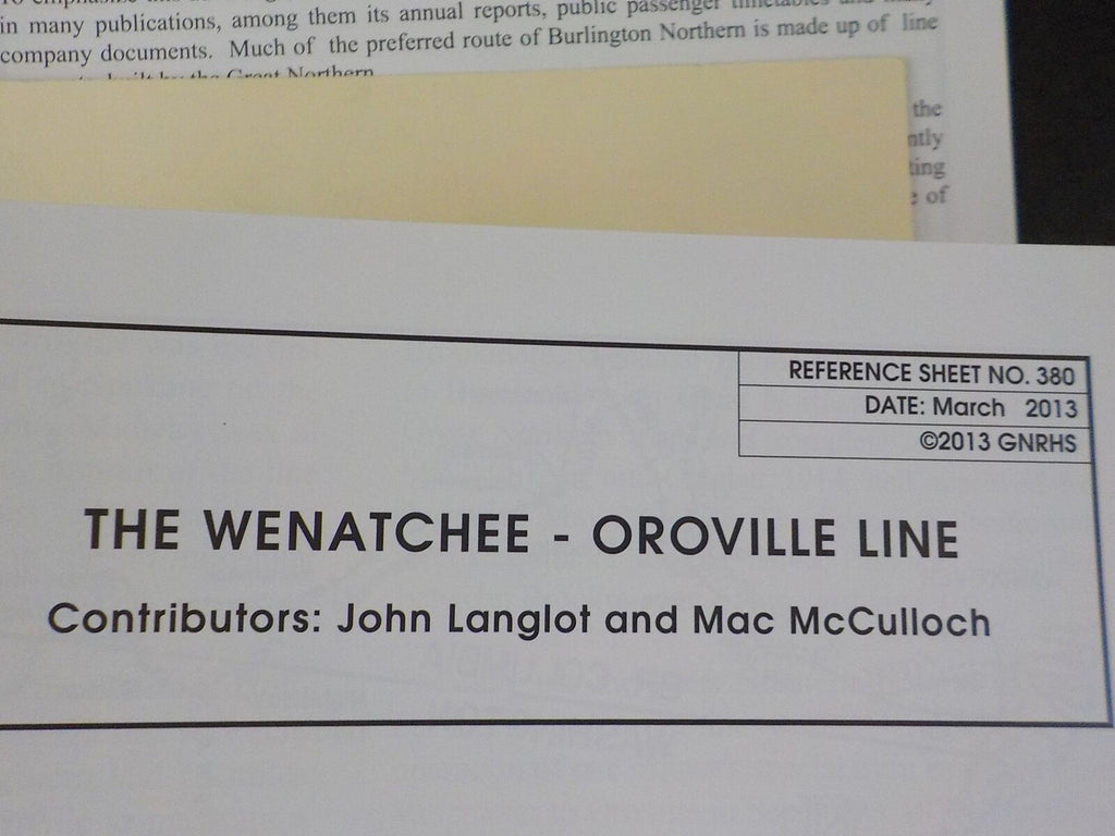 Great Northern Goat Reference Sheet #380 March 2013 Wenatchee Oroville ...