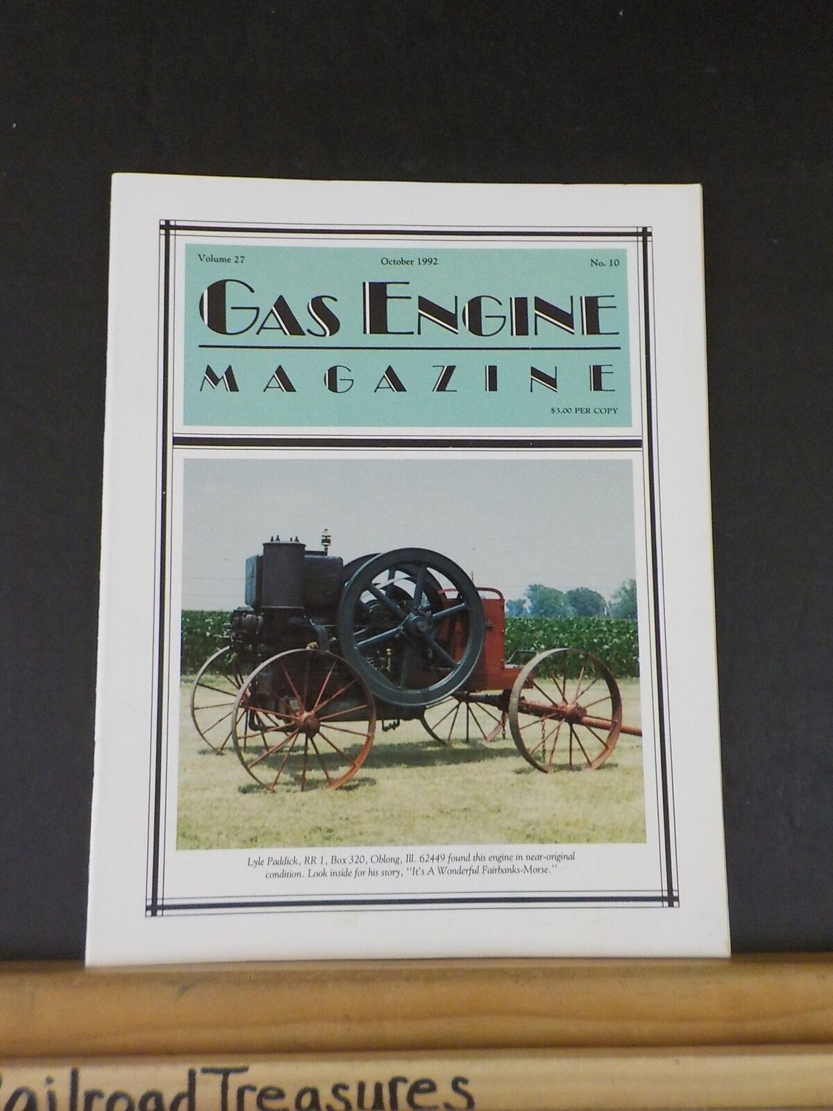 Gas Engine Magazine 1992 October Homemade Lawn Tractor – RailroadTreasures