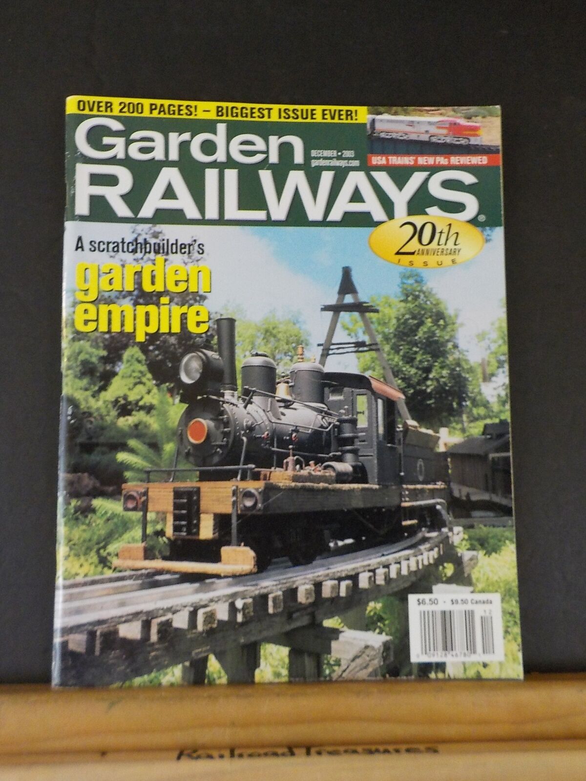 Garden Railways Magazine 2003 December Scratchbuilders garden empire S ...