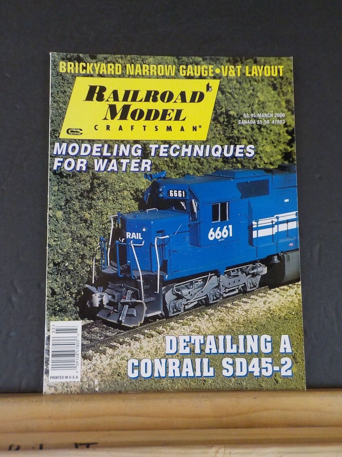Railroad Model Craftsman Magazine 2000 March Modeling techniques for w ...