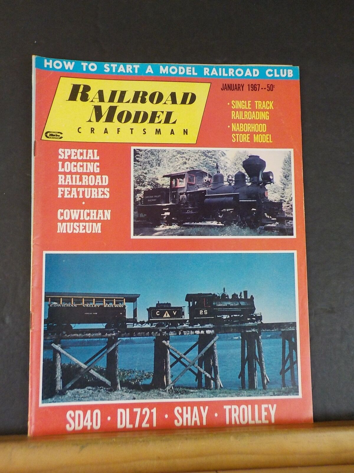 Railroad Model Craftsman Magazine 1967 January RMC Special logging rai ...