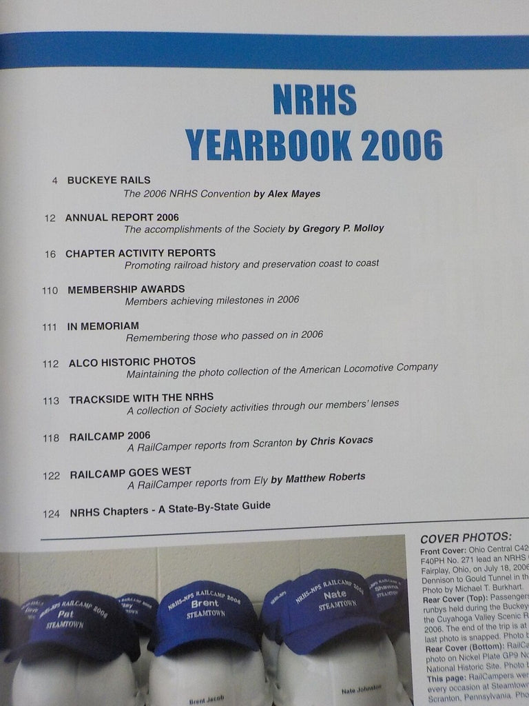 NRHS Bulletin 2006 Yearbook National Railway Historical Society ...