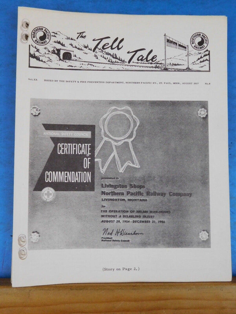 Tell Tale 1957 August Northern Pacific Employee Magazine Telltale ...