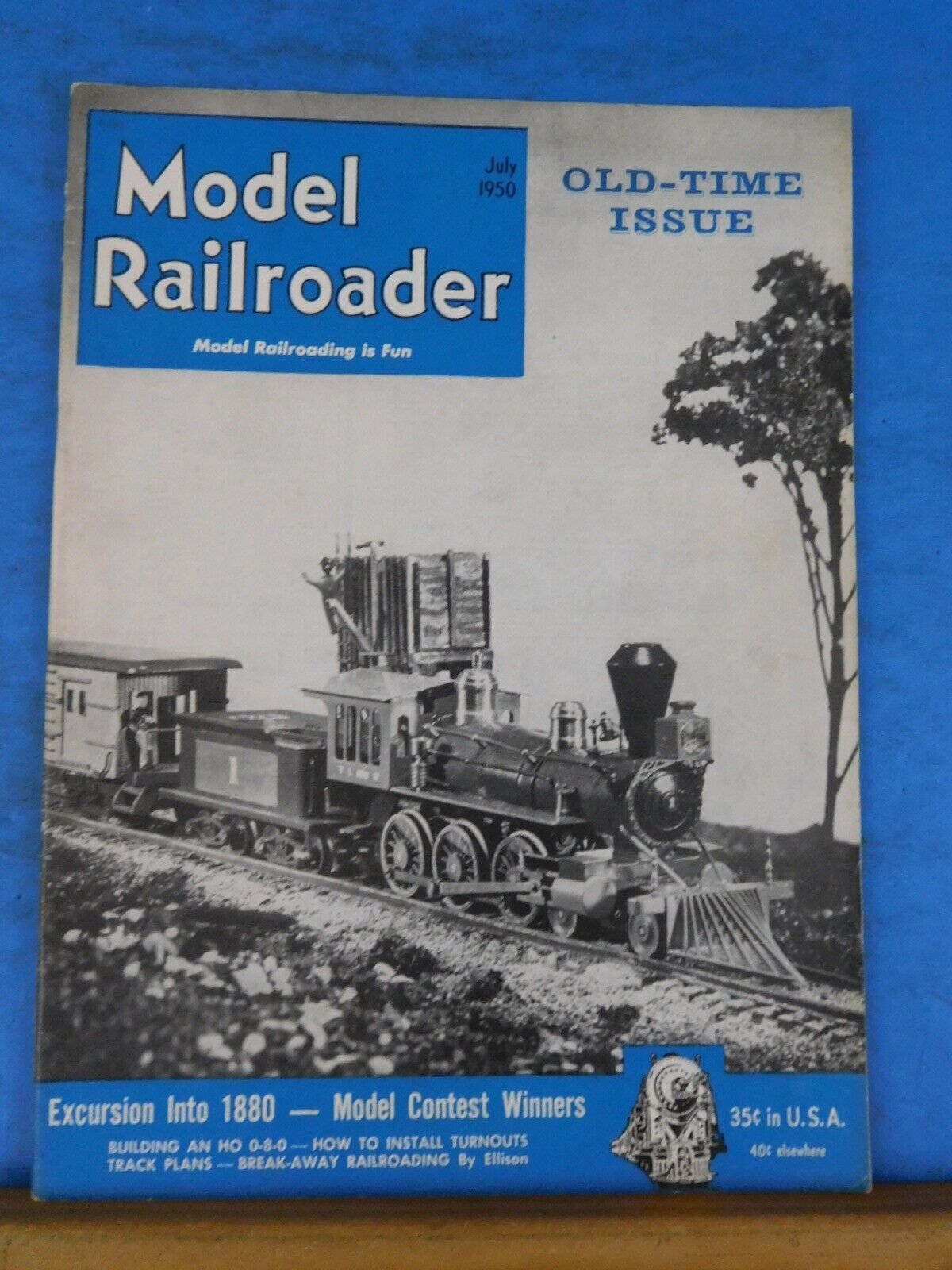 Model Railroader Magazine 1950 July Build HO 0-8-0 Install turnouts Tr ...