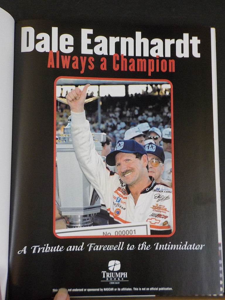 Dale Earnhardt Always a Champion A tribute and Farewell Ltd Ed w/ dust ...