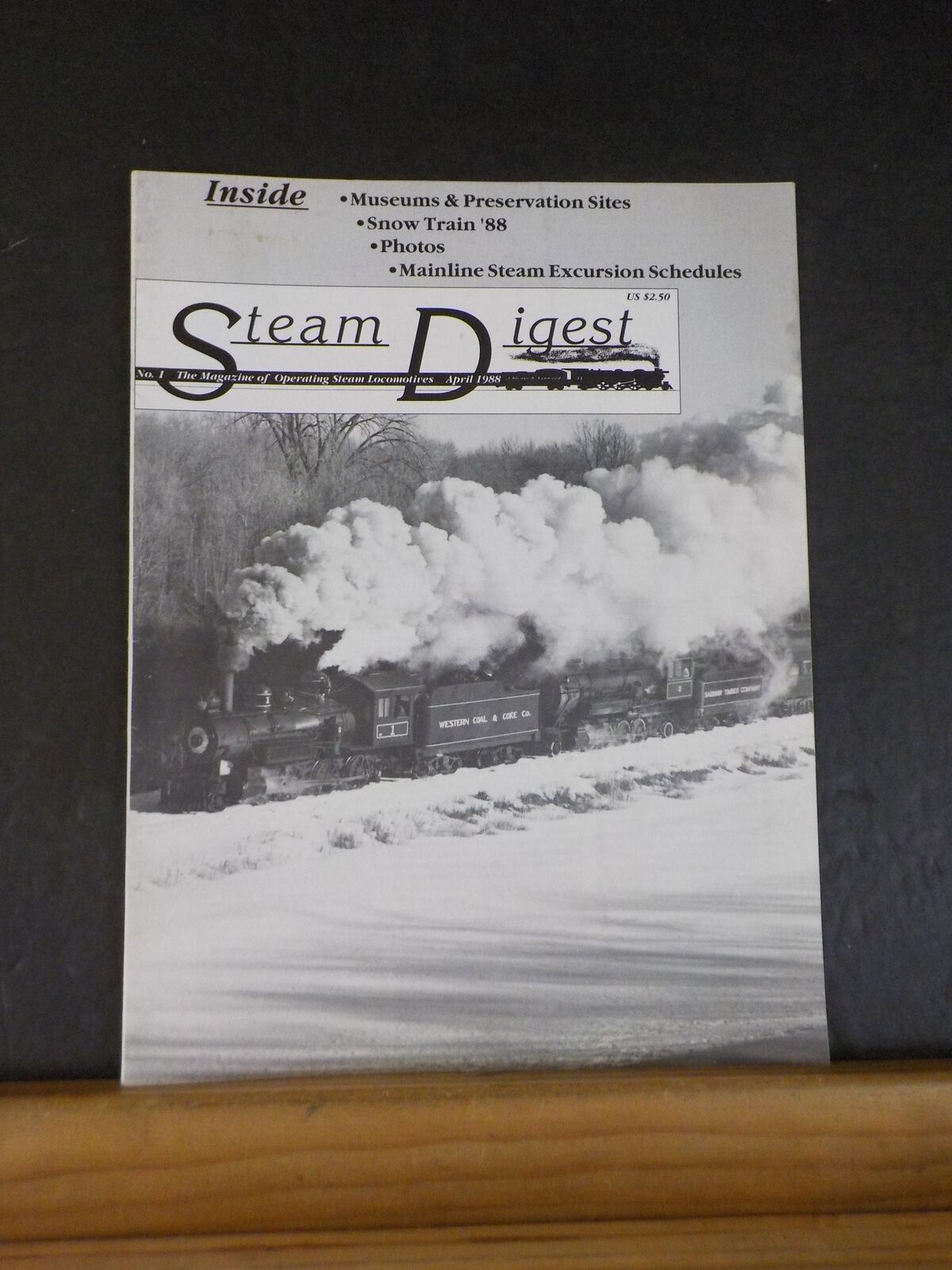 Steam Digest Magazine #1 1988 April Snow Train 88 Photos Snow train 88 ...