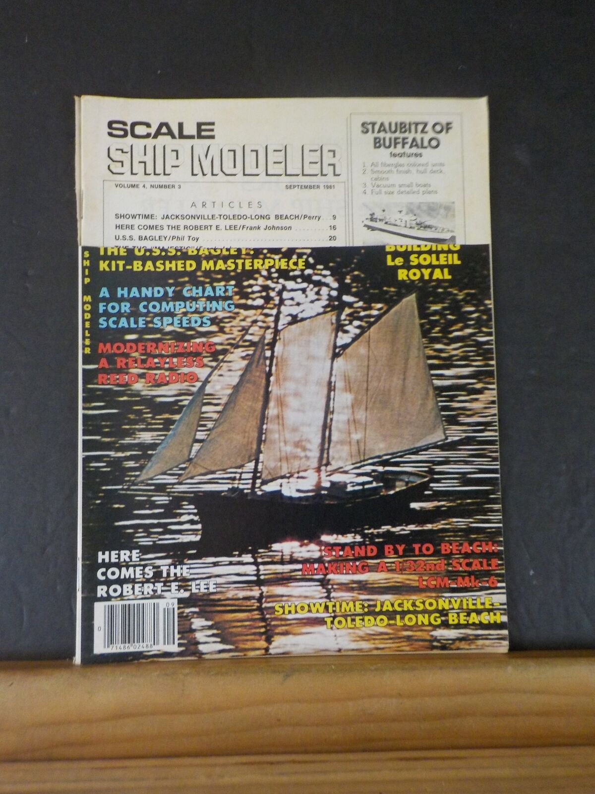Scale Ship Modeler 1981 September V4 #3 Showtime Cut Cover ...