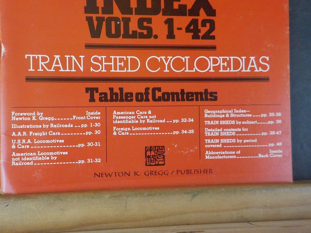 Train Shed Cyclopedia Index to Train Sheds #1 thru #42 – RailroadTreasures