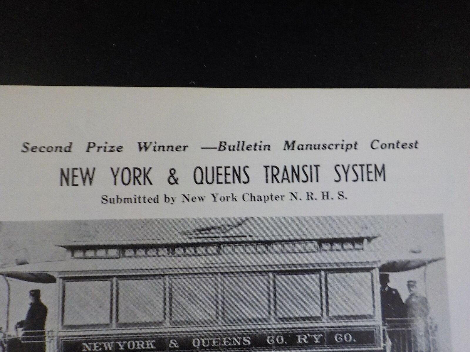NRHS Bulletin 1940 June Memory Line New York & Queens Transit System ...