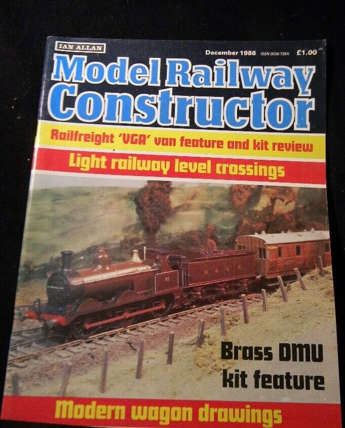 Model Railway Constructor 1986 December Modern wagon drawings Level cr ...