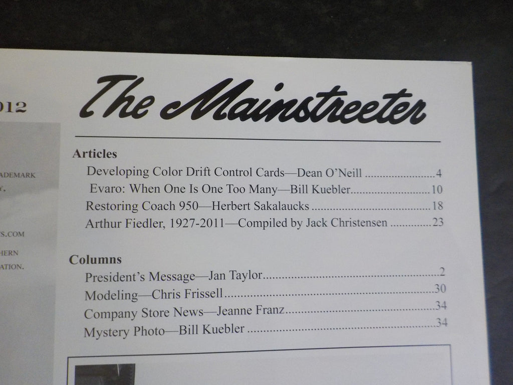 The Mainstreeter Northern Pacific Ry Historical Society Vol 31 #2 2012 ...