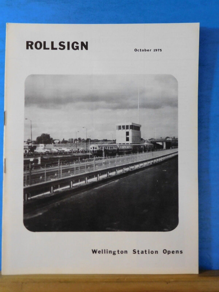 Rollsign Magazine of New England Transit News 1975 Oct Wellington Stat ...