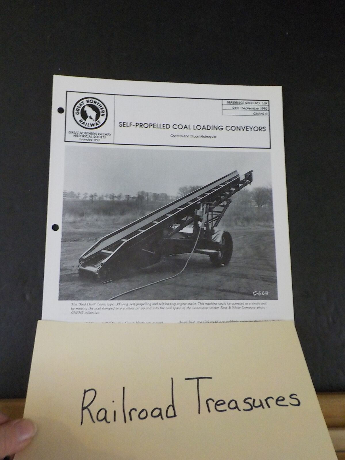 Great Northern Goat Reference Sheet #169 September 1990 – RailroadTreasures