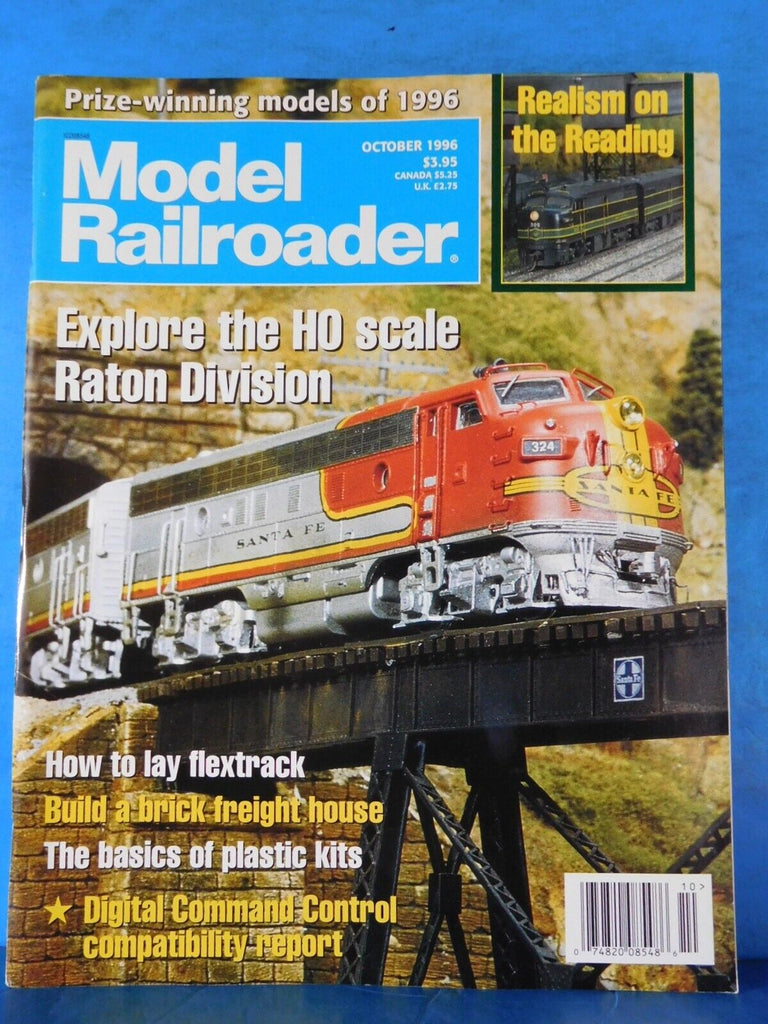 Model Railroader Magazine 1996 October Lay flextrack Brick Freight hou ...