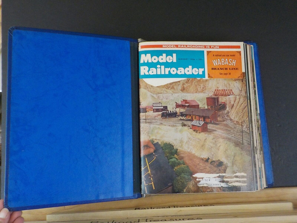 Model Railroader Magazine Complete year in MR blue binders 1966 12 iss ...
