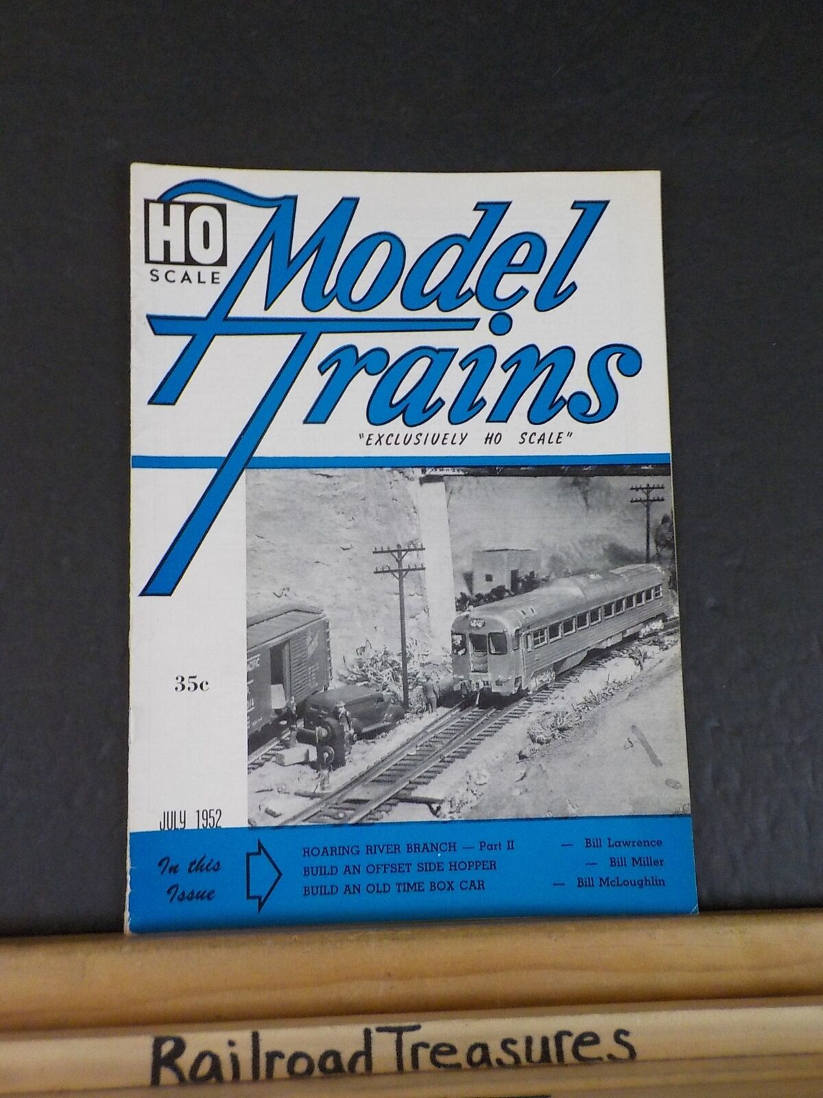 Model Trains 1952 July Offset Side Hopper Old time box car Budd RDC-1 ...