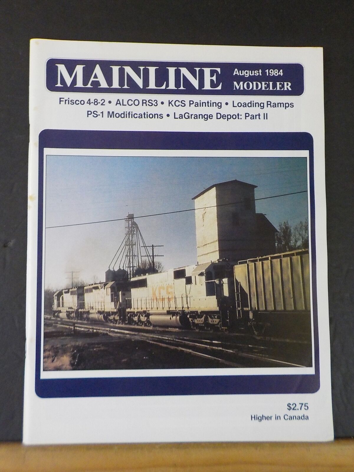 Mainline Modeler 1984 August Loading ramps KCS painting guide PS-1 RS3 ...